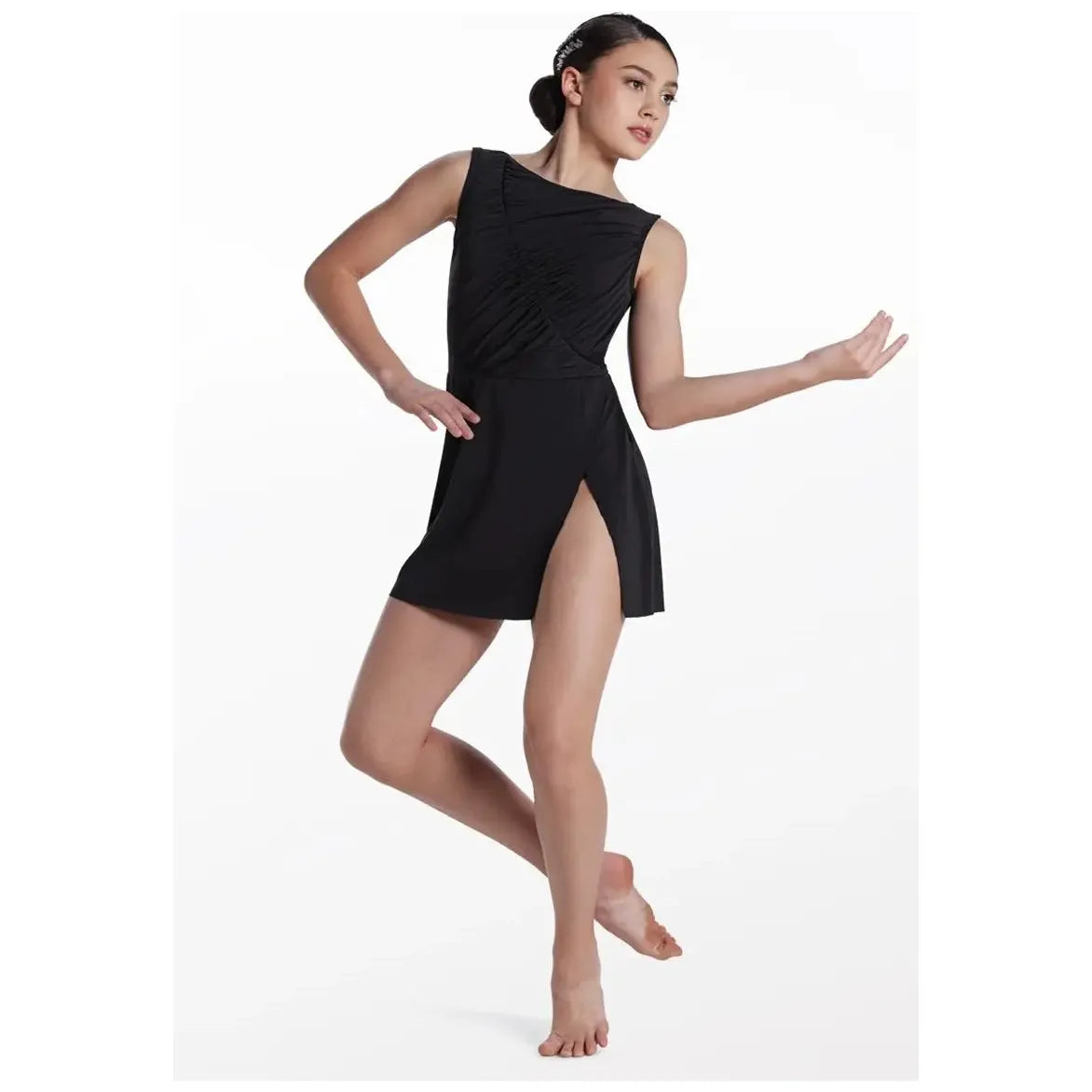 'Wrong Direction' Cutaway Ruched Dress Lyrical Dance Costume – Blackfeather Dancewear
