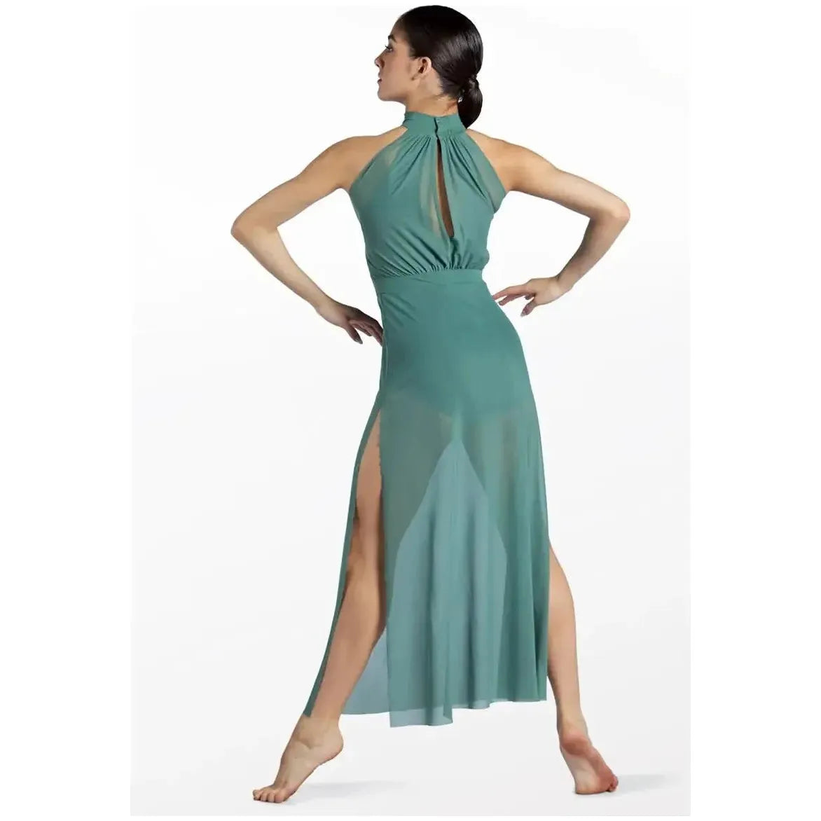 Balera Crisscross Mesh Maxi Lyrical Dance Dress – Blackfeather Dancewear