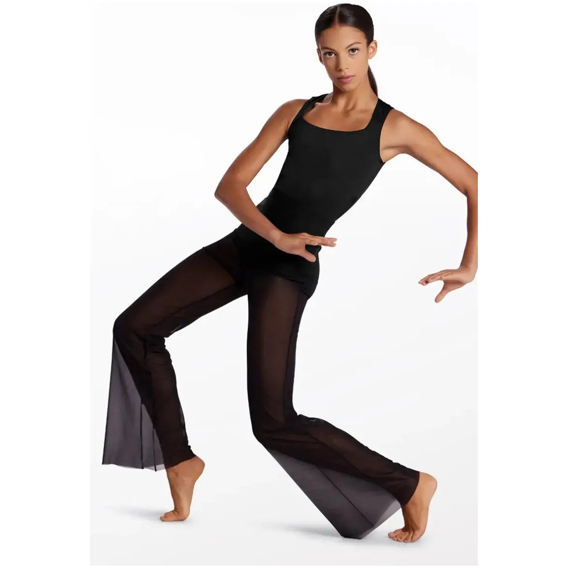 Balera Mesh Flare Leg Dance Unitard – Blackfeather Dancewear