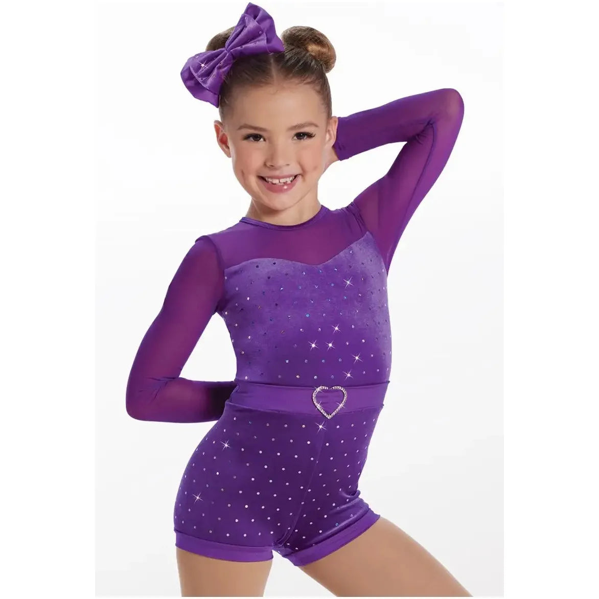 'Shades' Foil Dot Biketard Unitard Acro Jazz Dance Costume ...