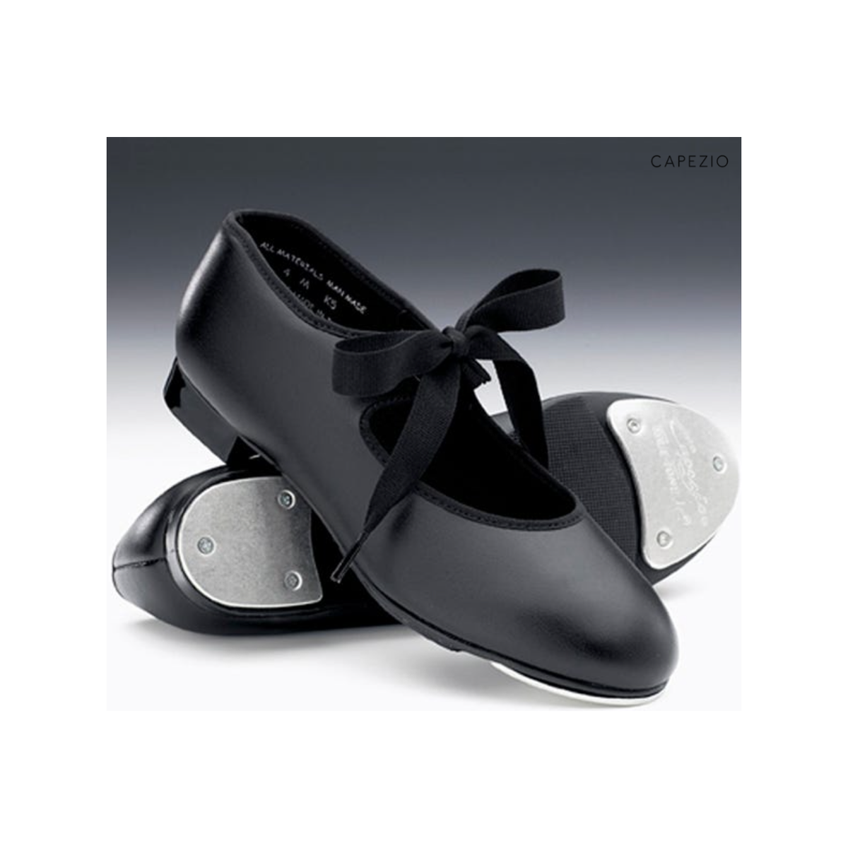 'Junior Tyette' Black Tap Shoes - Medium or Wide Fitting – Blackfeather ...