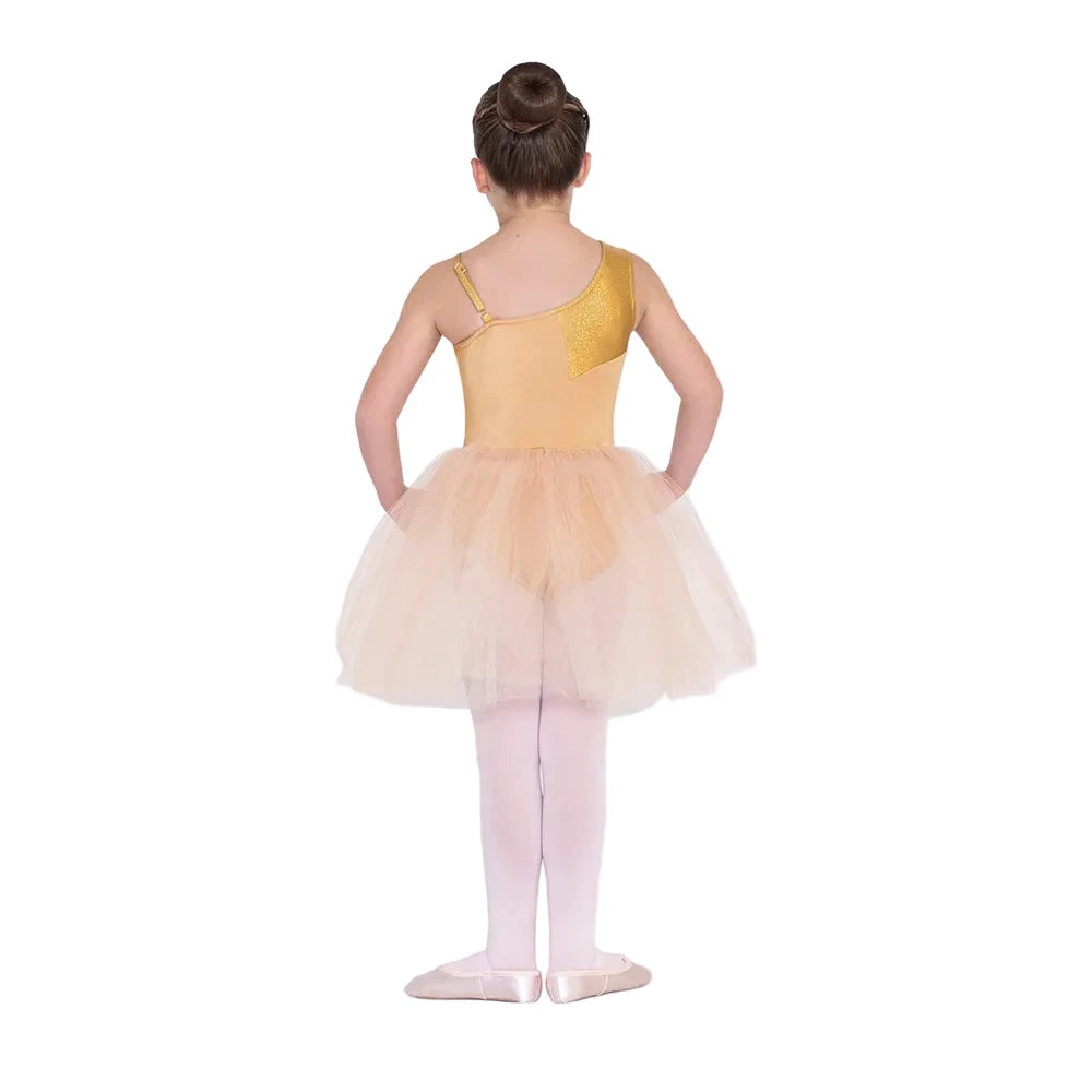 1st Position Asymmetric Gold Shimmer Ballet Dance Tutu – Blackfeather ...